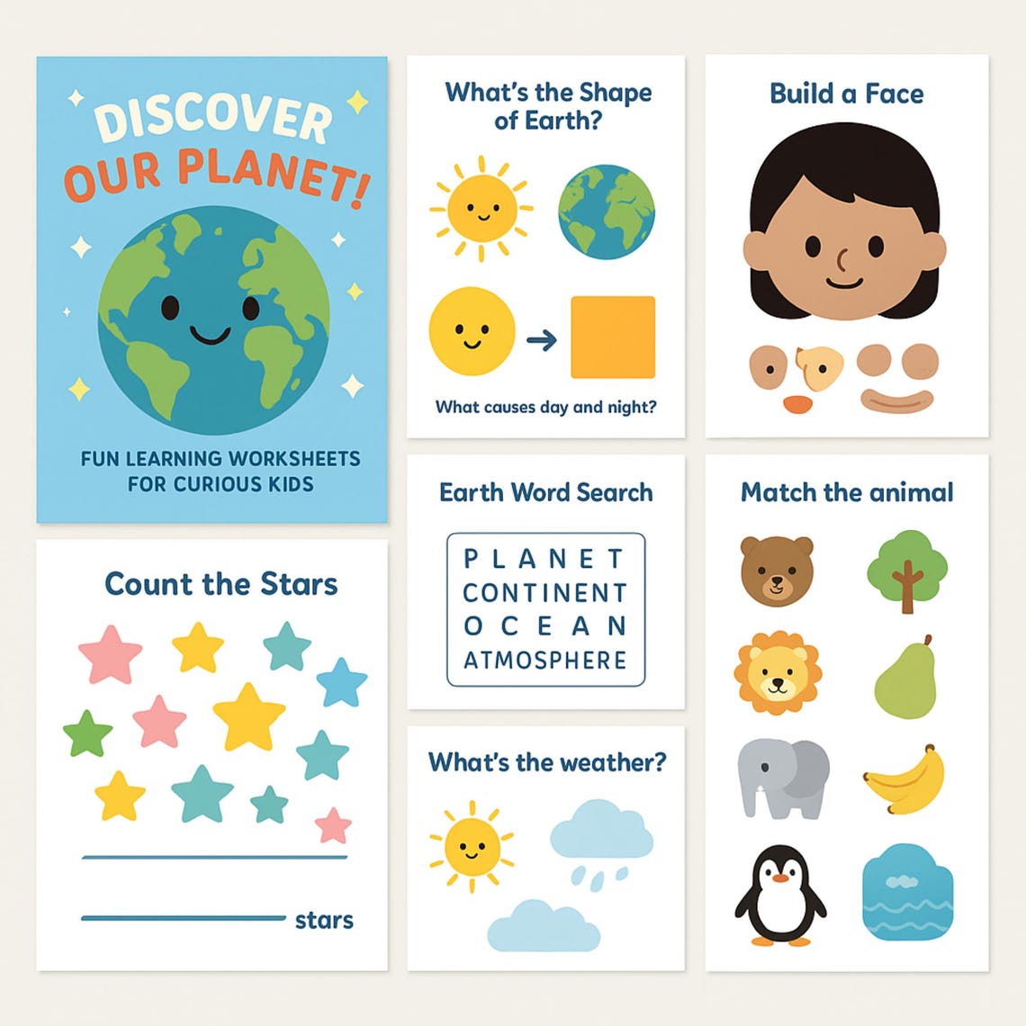 Kids Learning Activities Bundle: Coloring Books, Worksheets (PLR, MRR ...