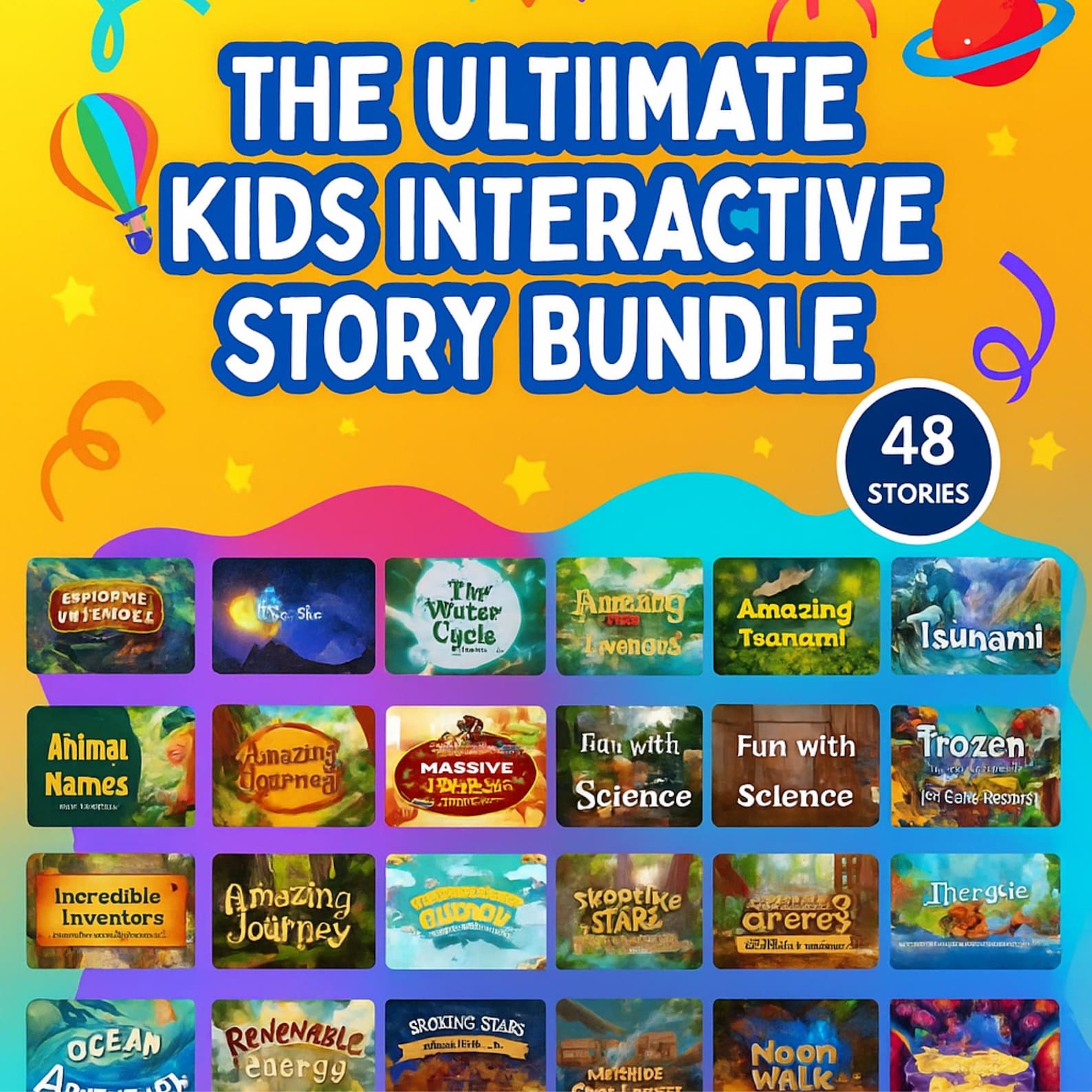 Interactive Storybook Templates – Canva Kids Bundle With Audio (PLR) - Etsy