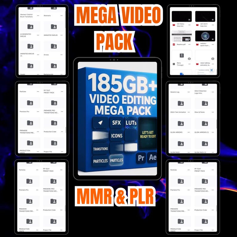 185GB+ Video Editing Bundle: Luts, SFX, Templates - Premiere Pro ...