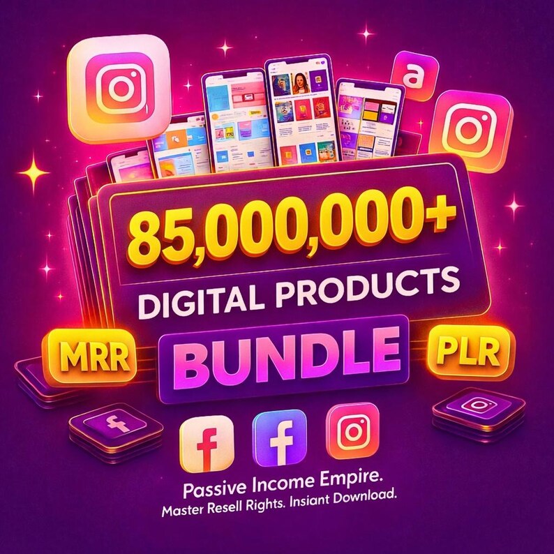 85M+ PLR MRR Digital Products Mega Bundle (digital Download - Etsy
