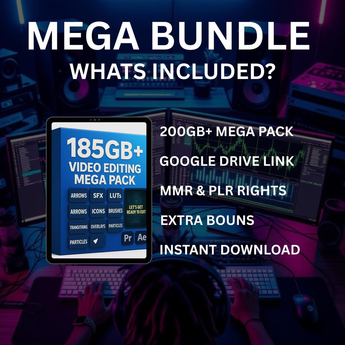 185GB+ Video Editing Bundle: Luts, SFX, Templates - Premiere Pro ...