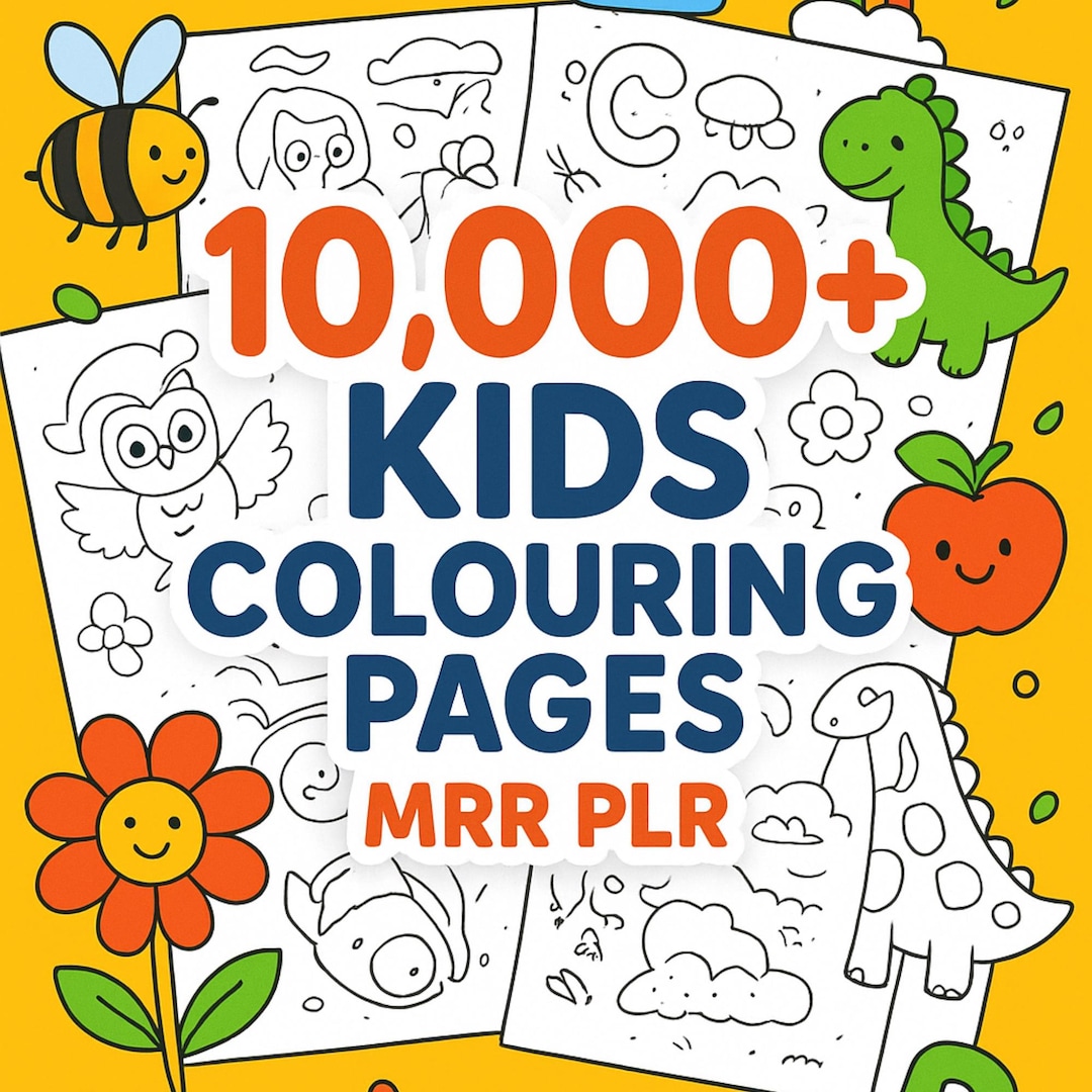 Plus de 10 000 pages à colorier Mega Bundle PLR, enfants et adultes ...