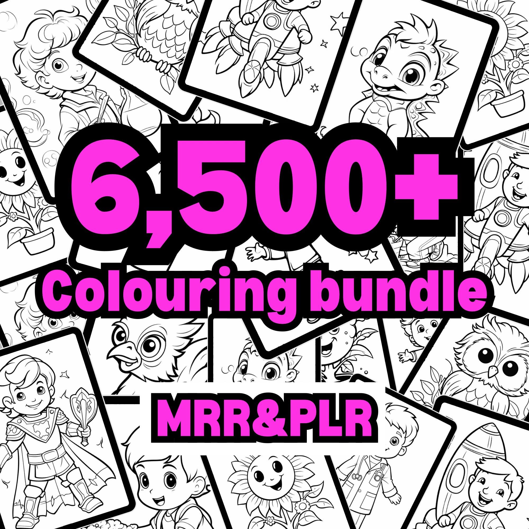 6500+ Colouring Pages Mega Bundle PLR Kids & Adults - Etsy
