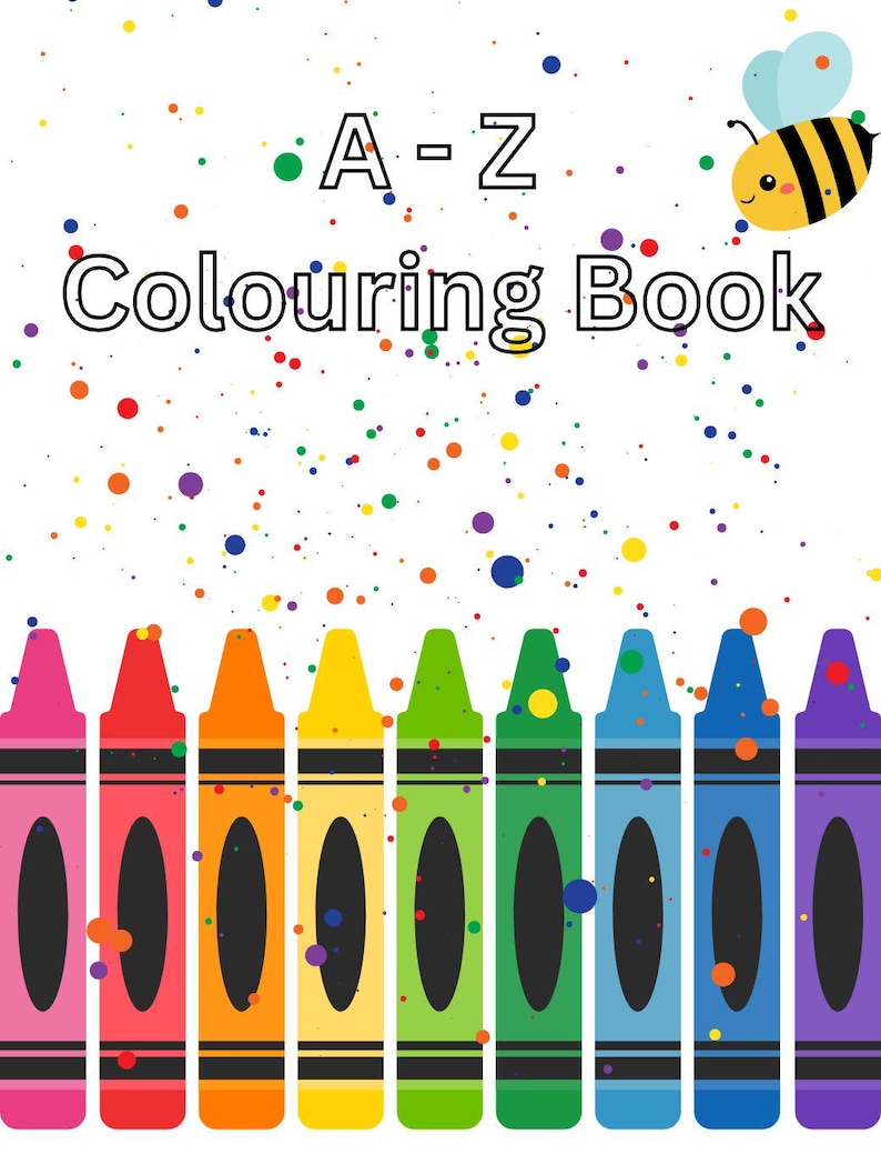 Fun Alphabet Colour Book for Kids Learn Abcs Printable ABC Colouring ...