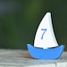 Wedding Signs Table Numbers Boats Rustic Wooden Sail Boats - Etsy