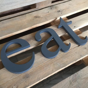 Kitchen Wall Art Yellow and Grey EAT Sign. Sun Wall Art. Yellow Art ...