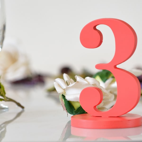 Coral Table Numbers - Etsy