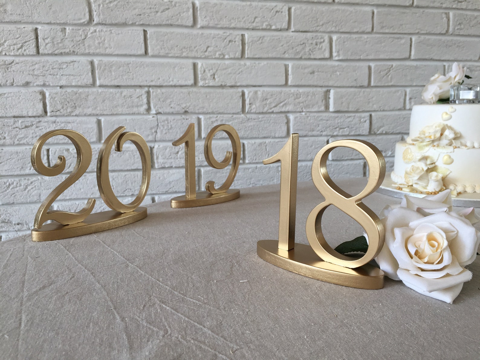 GOLD Wedding Table Numbers for Wedding Table Decoration - Etsy