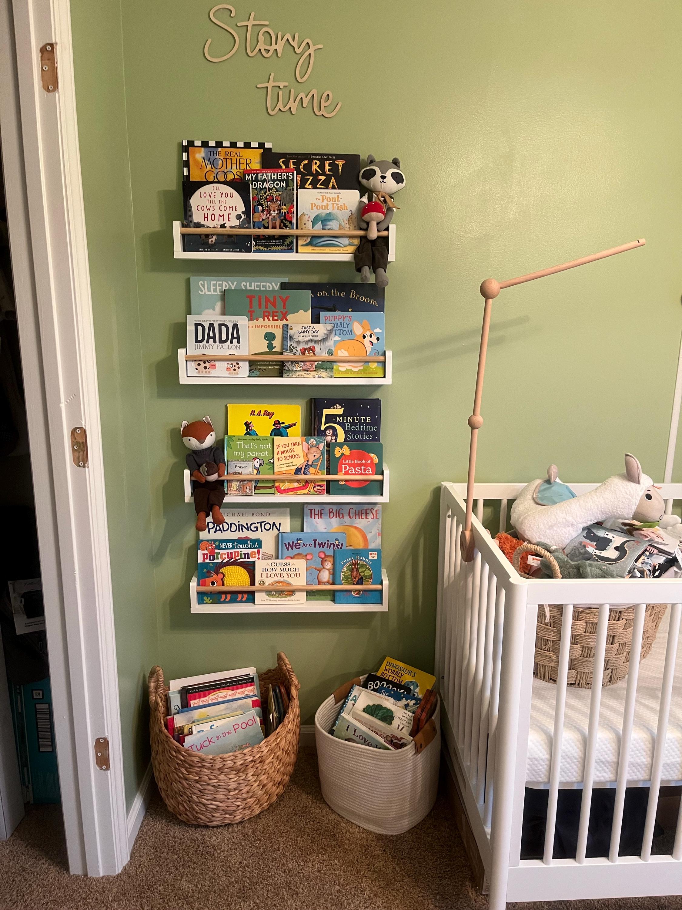 Wooden Story Time Sign for Nursery | Rustic Wall Decor for Kids Room ...