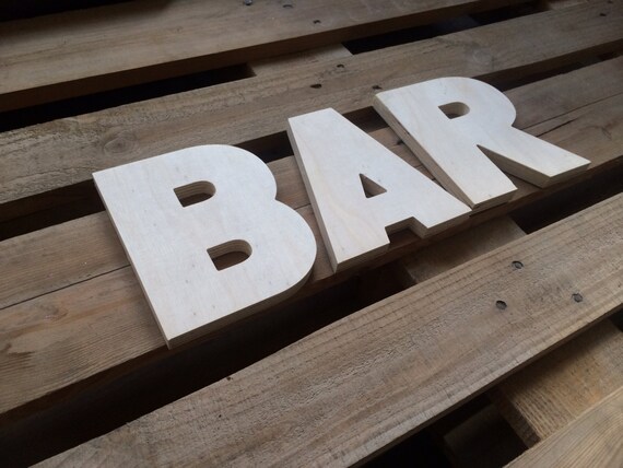 Wall decor BAR sign. Restaurant bar sign. Wall hanging sign | Etsy