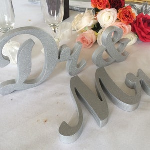 Wedding Sign Set Dr and Mrs or Dr&mr or Dr and Dr. Sweetheart Table ...