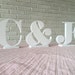Initials Gold Wooden Letters Gold Monogram Wedding Table Decor Photo ...
