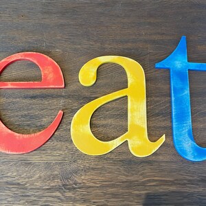 Kitchen Wall Art Yellow and Grey EAT Sign. Sun Wall Art. Yellow Art ...