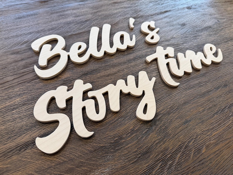 Personalized Story Time Sign With Name | Wooden Nursery Wall Decor ...