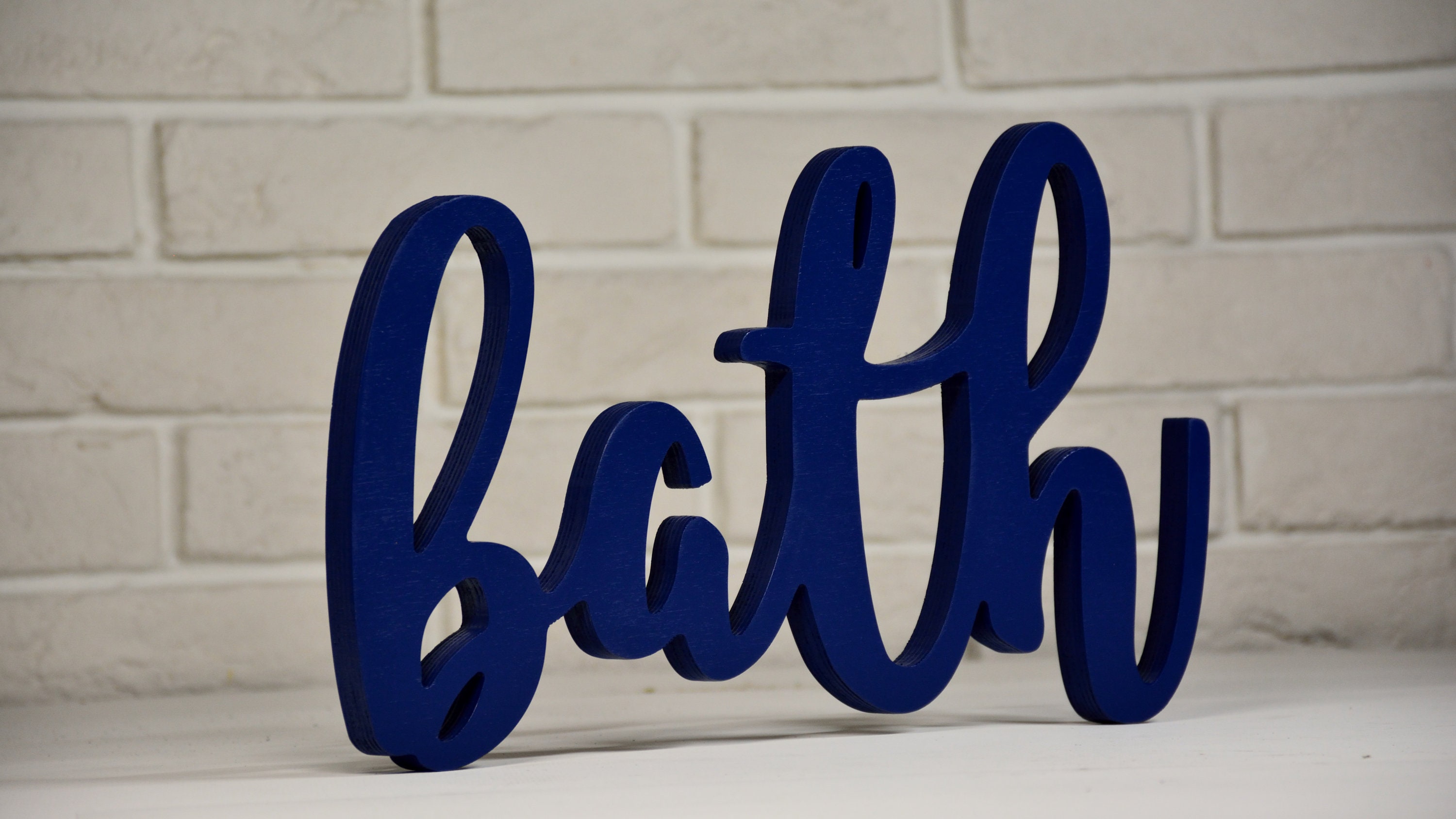 Bath Sign Rustic Wooden Letters Bathroom Wall Decor Home Decor - Etsy UK