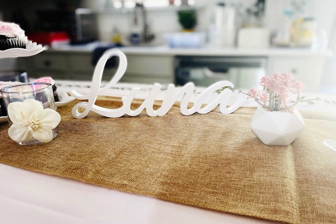 Birthday Tabletop Name / Baby Name Sign / Birthday Girl Sign / Custom ...