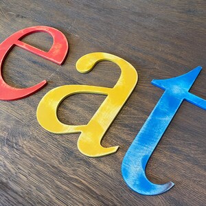Kitchen Wall Art Yellow and Grey EAT Sign. Sun Wall Art. Yellow Art ...