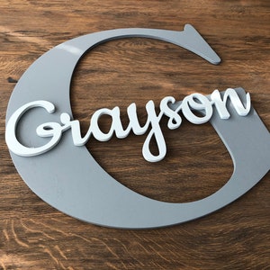 Large Name Sign for Nursery Wall Decor Baby Name Wall Sign - Etsy