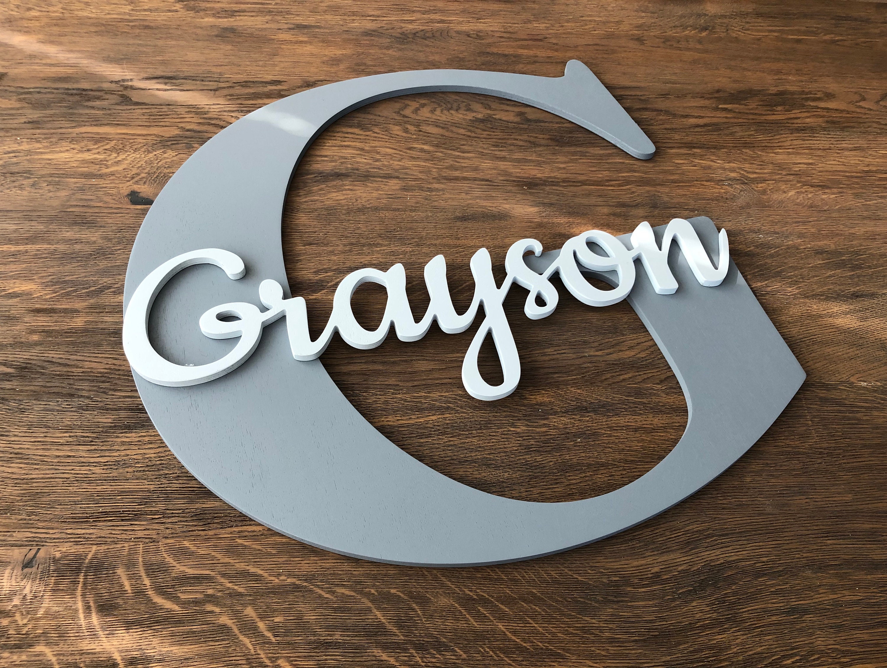 Large Name Sign for Nursery Wall Decor | Etsy