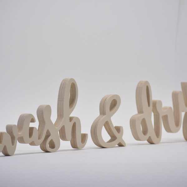 Wash Letters - Etsy