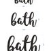 Bath Sign Rustic Wooden Letters Bathroom Wall Decor Home Decor - Etsy