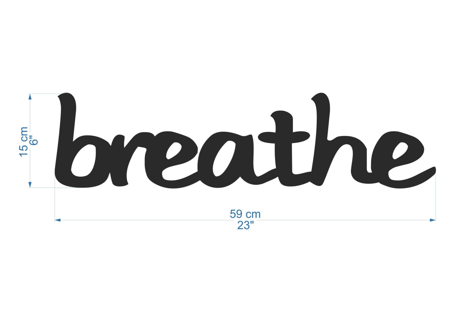 BREATHE Wall Decor Sign Yoga Studio Wall Decor WOOD Sign - Etsy