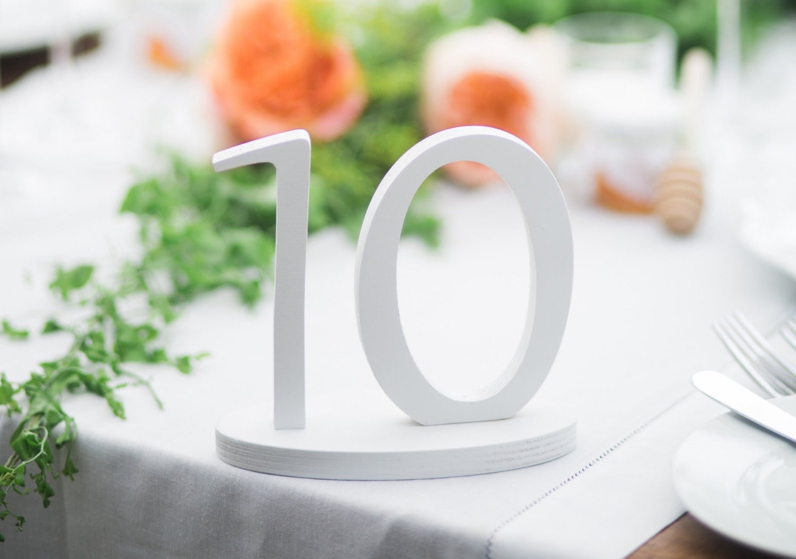 Table Numbers White table numbers table numbers for wedding | Etsy
