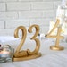 Gold Table Numbers for Wedding. Wooden Signs. Table Numbers Wood. Party ...