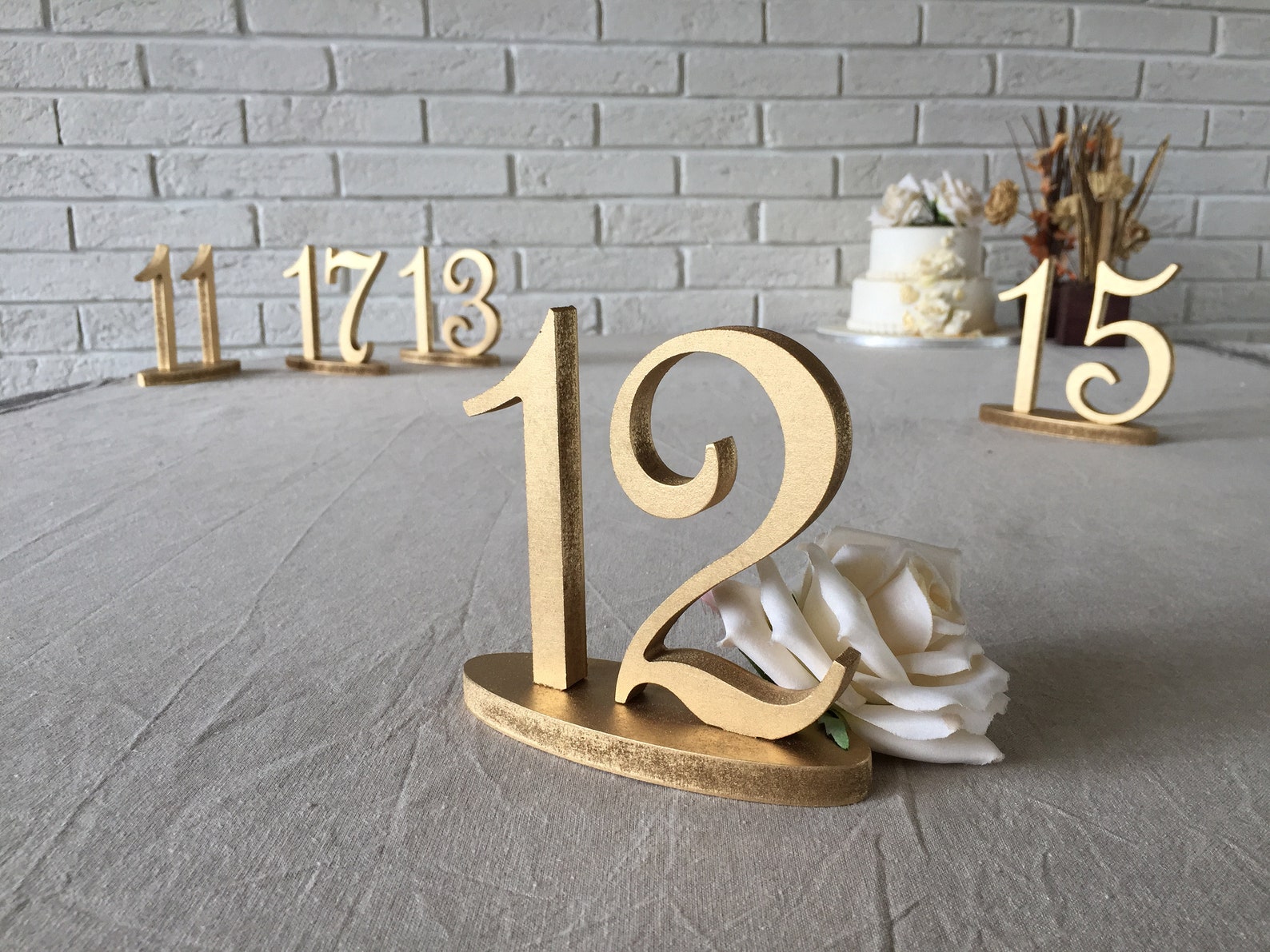 Wooden Table Decor Numbers Wedding Table Numbers Wood Table - Etsy