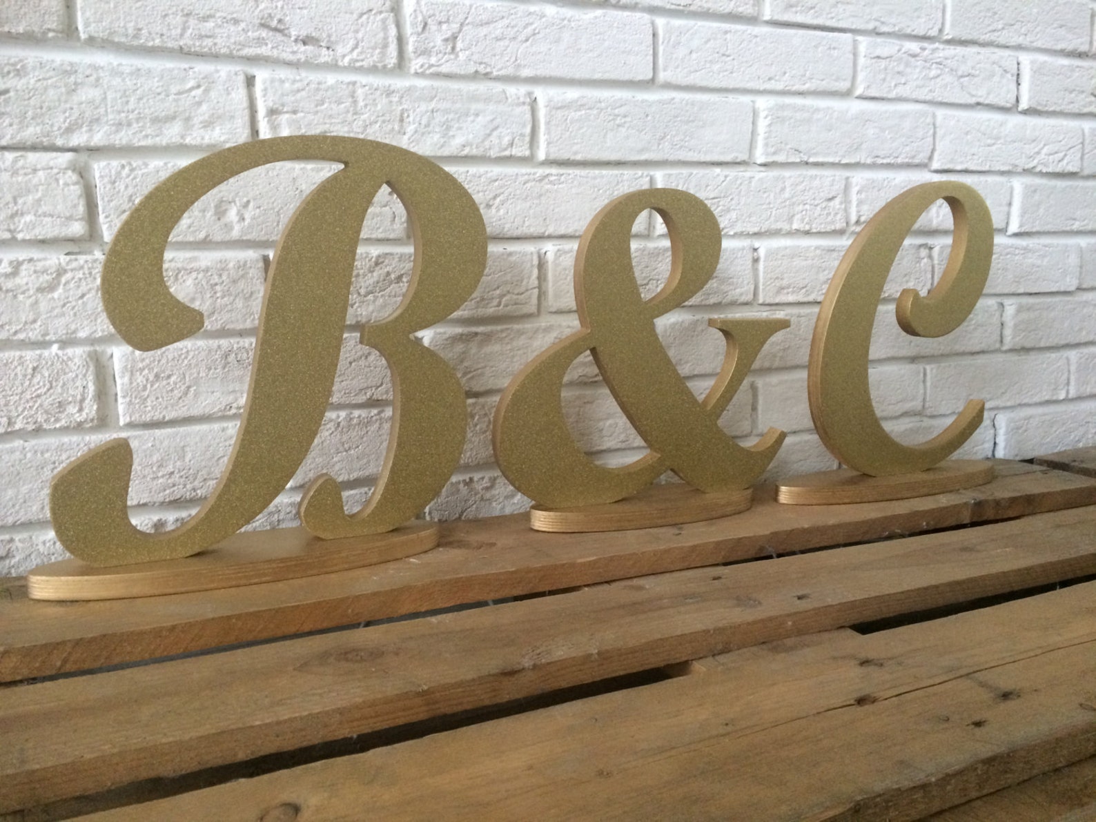 Bride and Groom Letters Initials for Wedding Table Decor - Etsy
