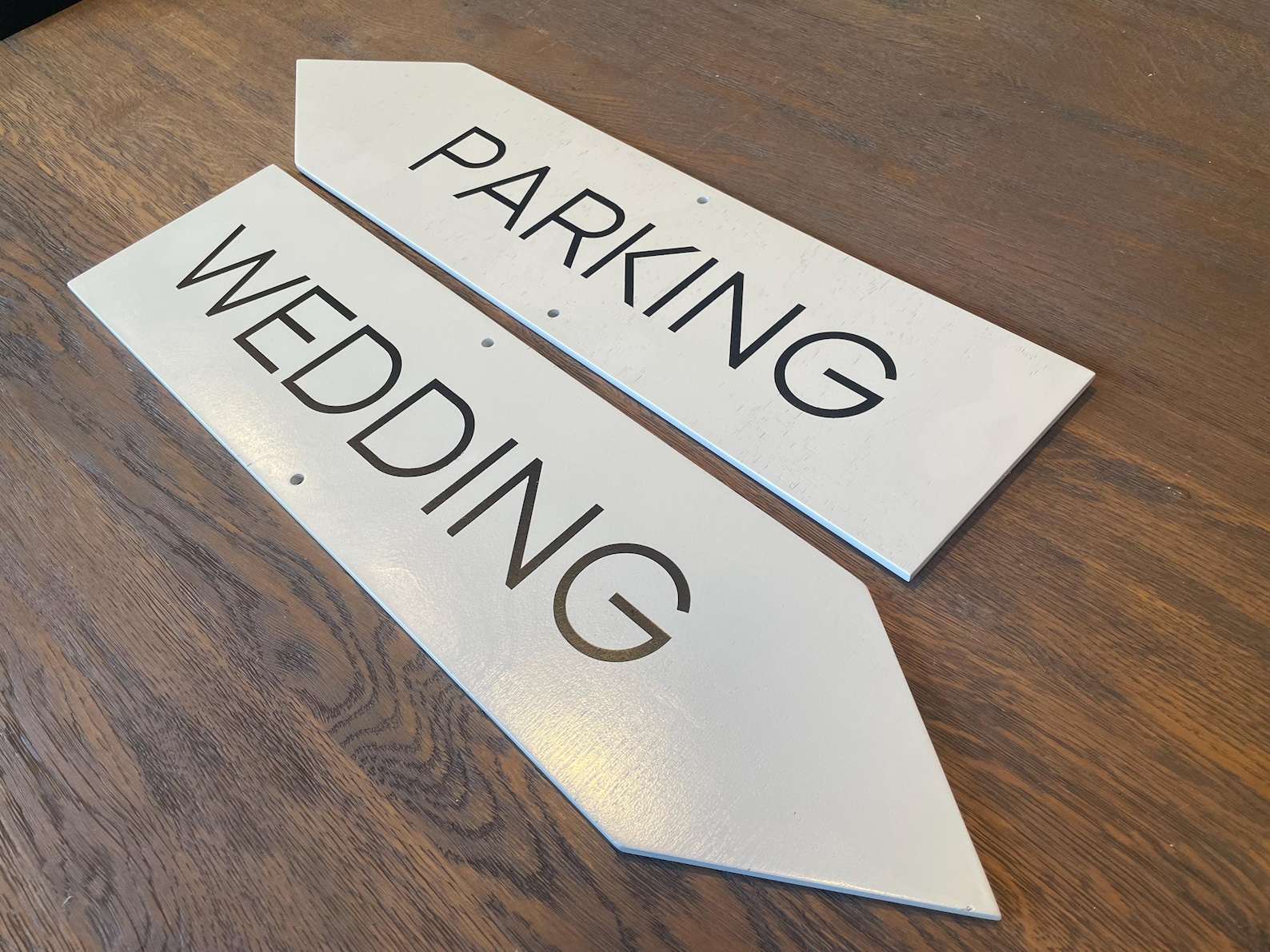 Personalized Arrow Directional Signs for Wedding. Wedding Decor Signs ...