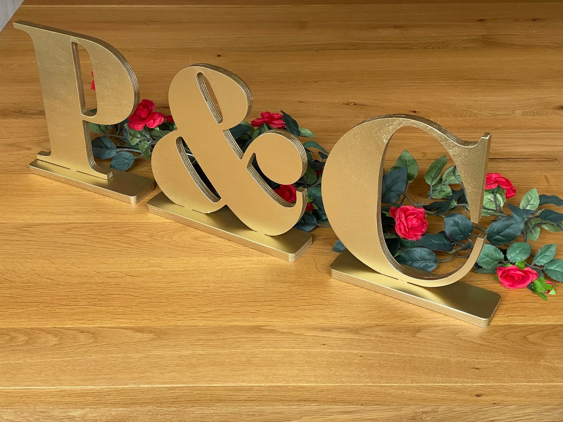 Wedding Table Decor/wooden Letters Initials/wedding Initials/ - Etsy