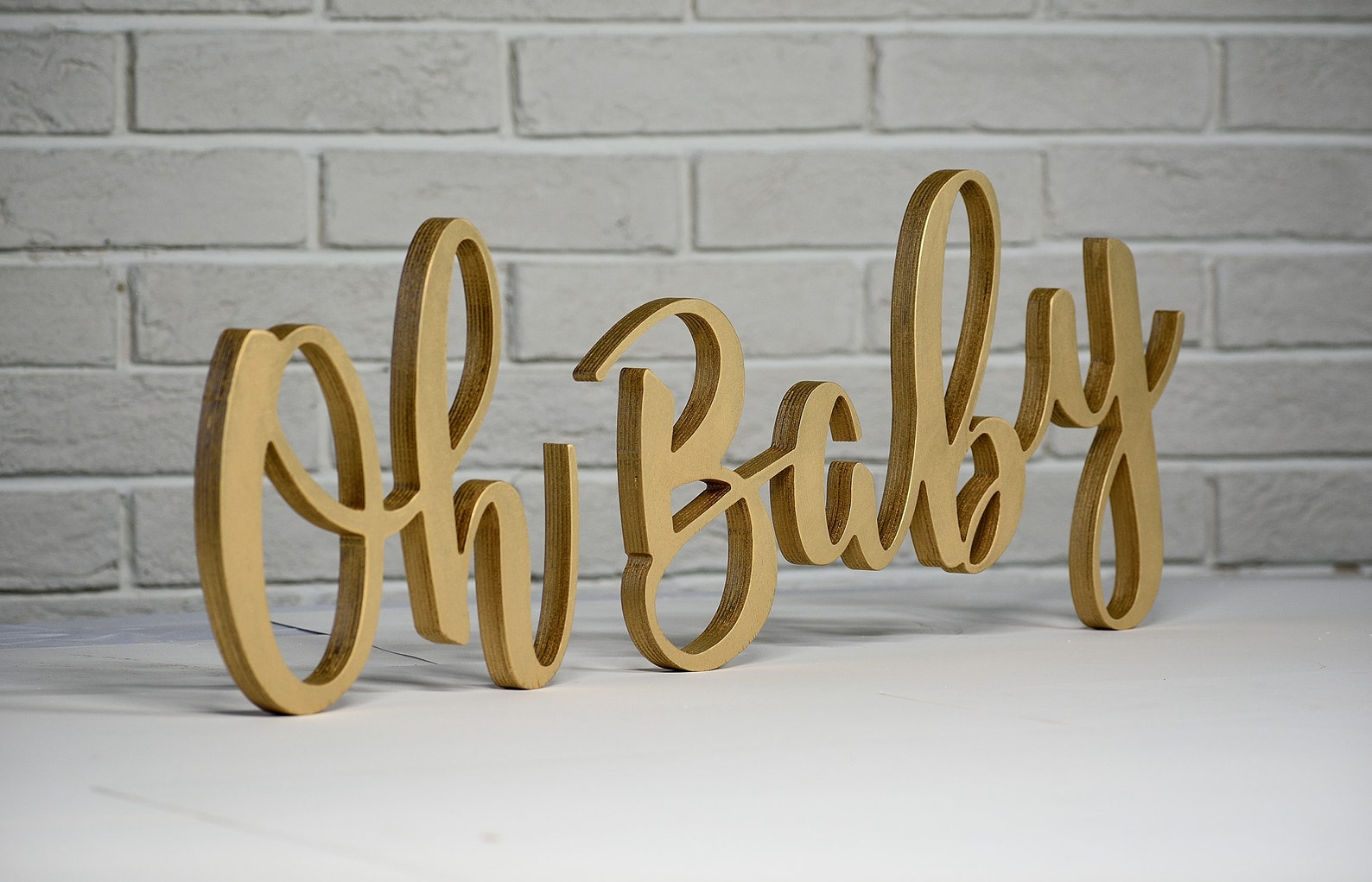 Wooden letters Oh Baby large wood sign baby shower backdrop or | Etsy