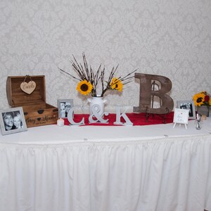 Bride and Groom Letters Initials for Wedding Table Decor - Etsy