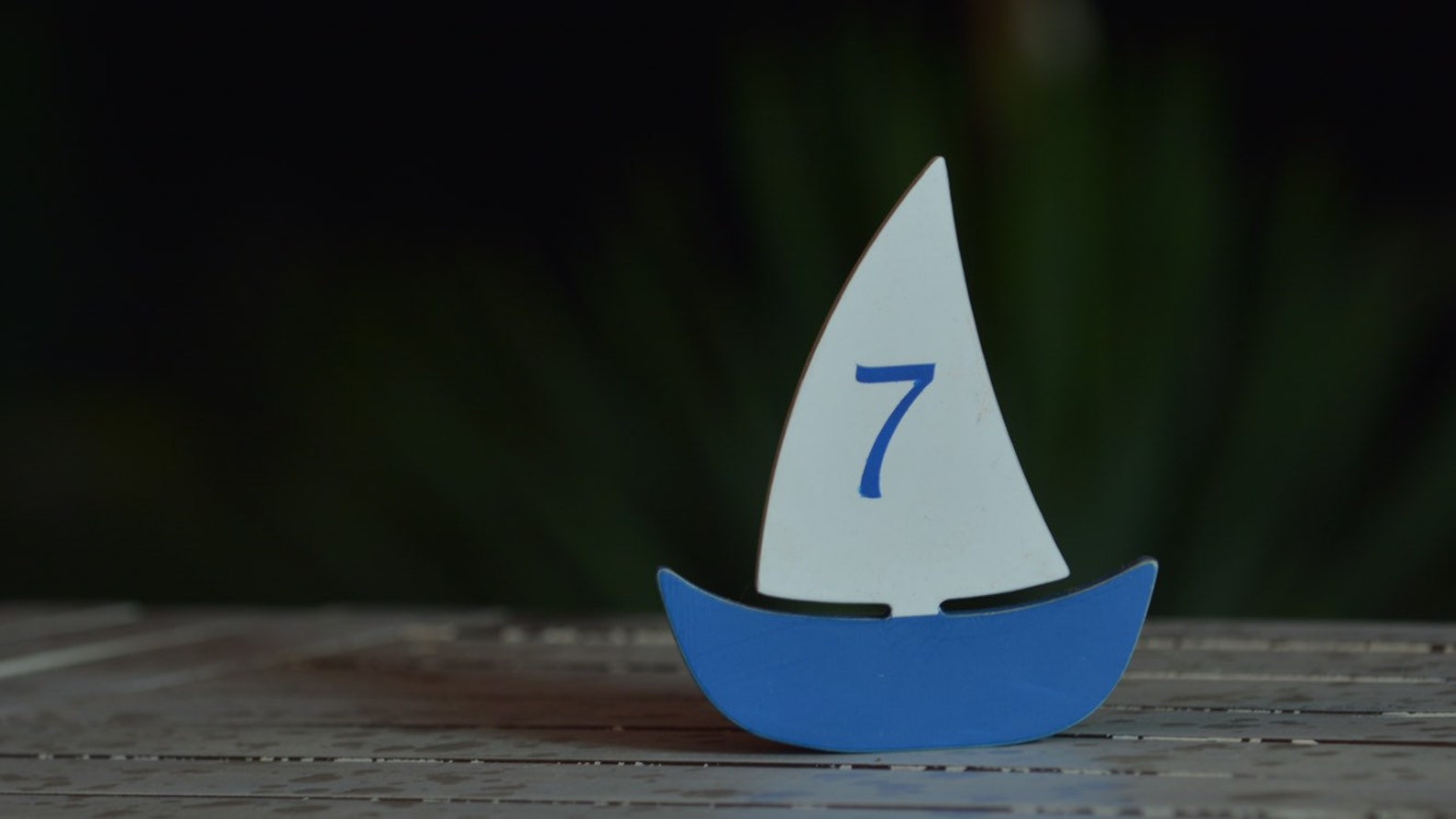 Wedding Signs Table Numbers Boats Rustic Wooden Sail Boats | Etsy