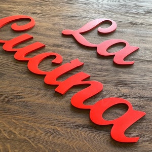 Italian Kitchen Wall Decor for La Cucina Wooden Letters, Gift for ...