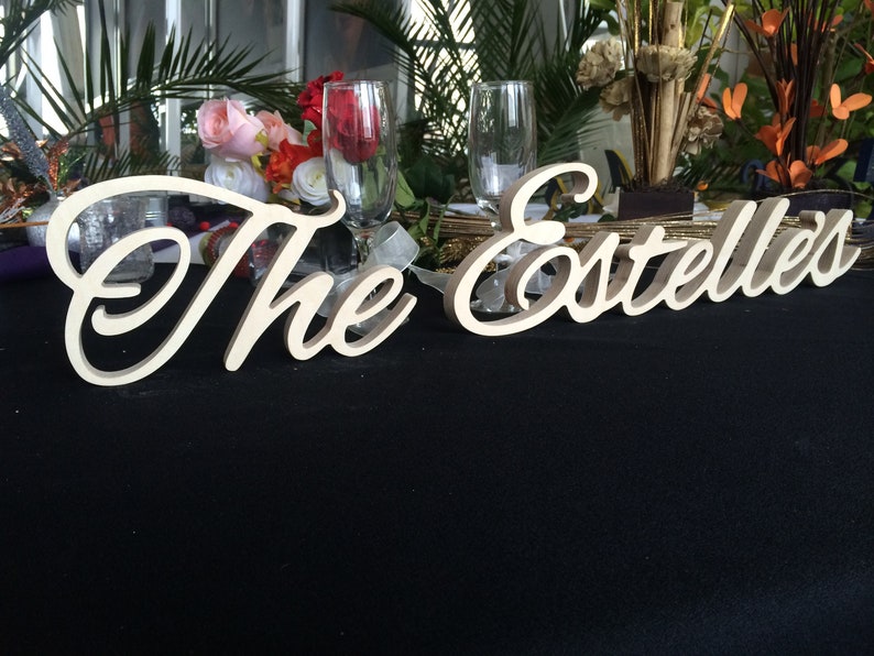 Personalized Sign. Name Sign Wedding. Wedding Table Sign. - Etsy