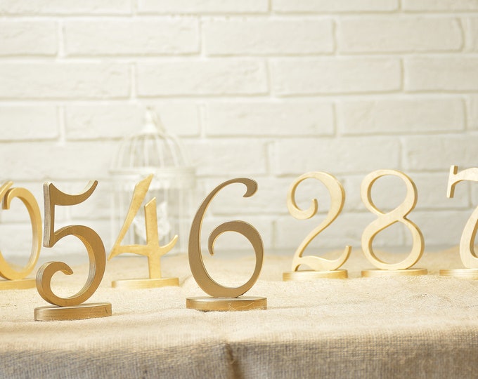 Wooden Table Decor Numbers Wedding Table Numbers Wood Table Numbers ...