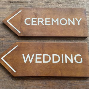 Wedding Signs, Name Sign, Personalized Arrow Sign, Large Wedding Sign ...