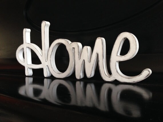 Wooden letters. HOME letters. HOME sign. Small or Large | Etsy