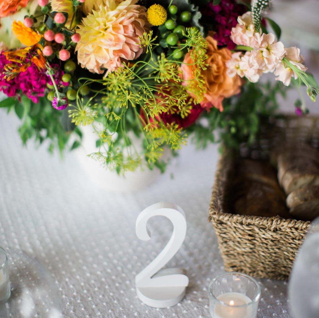 Wedding Numbers in Gold, Standing Table Numbers, Glam Wedding Decor ...