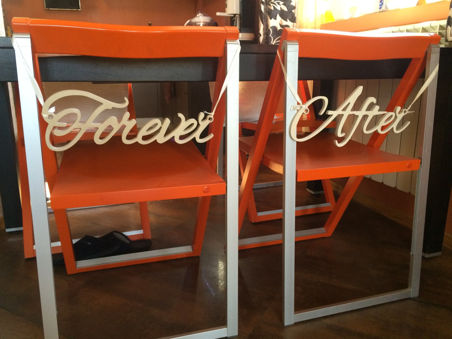 Chair Back Sign Personalized Wedding Chair Signs Mr and | Etsy