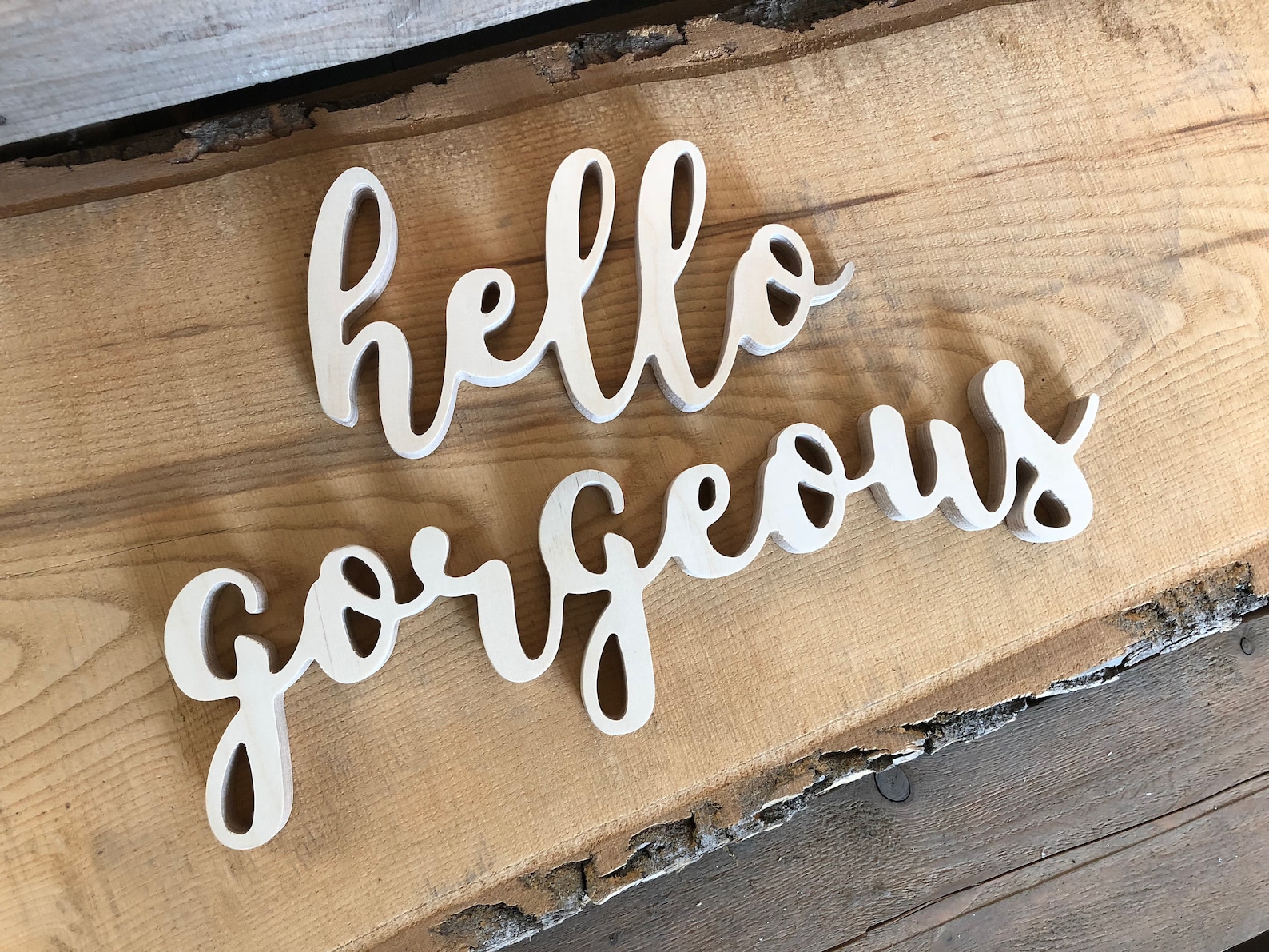 Hello Gorgeous Sign Home Decor Salon Decor Wood Farmhouse - Etsy