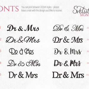 Wedding Wood Sign Dr & Mr, Dr and Dr or Dr and Mrs Wedding Signs for ...