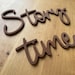 Wooden Story Time Sign for Nursery | Rustic Wall Decor for Kids Room ...