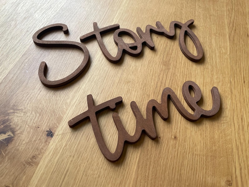 Story Time Wall Sign, Nursery Book Corner Sign, Rustic Nursery Wall Art ...