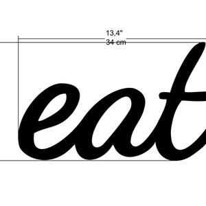 Kitchen Wall Decor Rustic Wood Sign EAT. Wood Sign. Letters for Kitchen ...