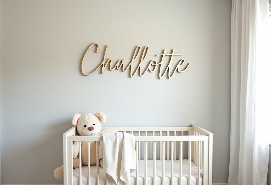 Over the Crib Baby Name Sign or Name for Nursery Wall Decor, New Born ...