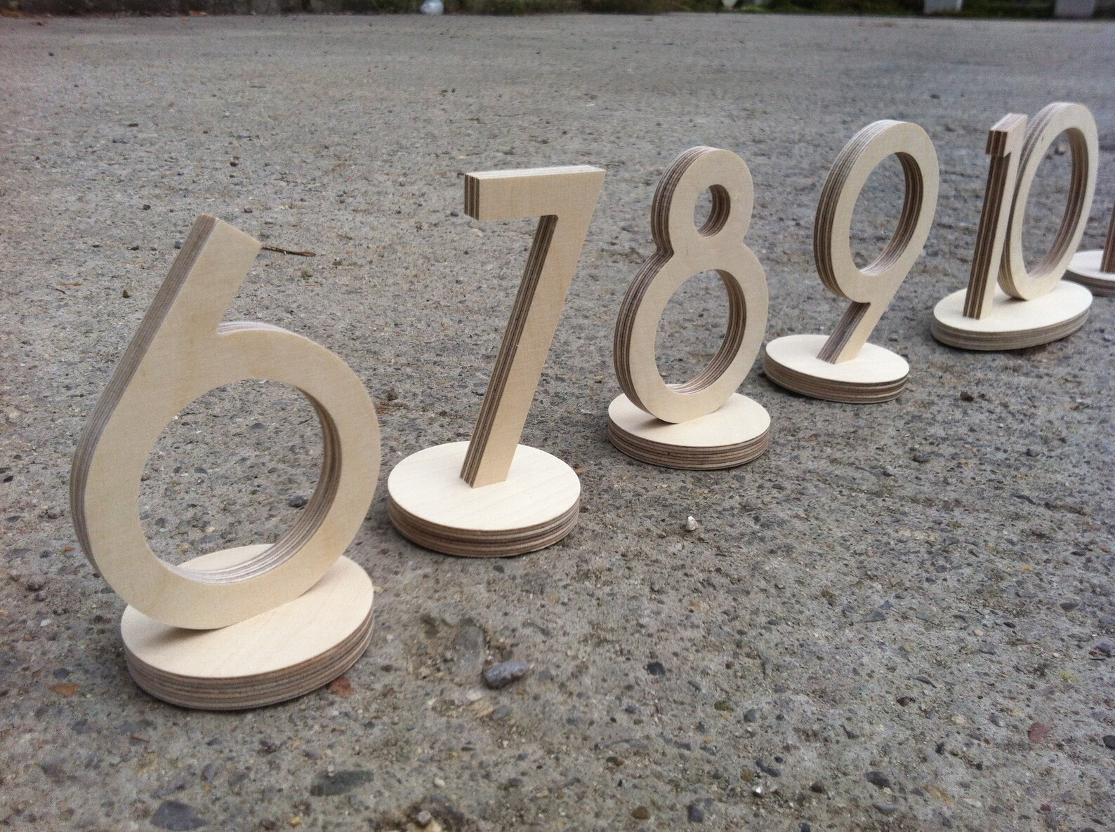DIY Numbers for Wedding Table Numbers, Wedding Decorations, DIY Project ...