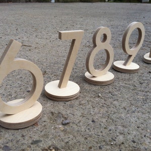 DIY Numbers for Wedding Table Numbers, Wedding Decorations, DIY Project ...